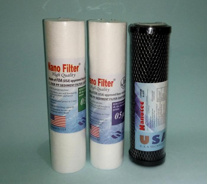 Jual Paket Filter Air Nanotec 10" Refill 3 / Isi Ulang Paket Filter ...