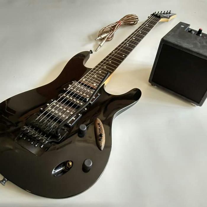 Jual Paket Gitar Listrik Ibanez S Series black amply dan jack murah ...
