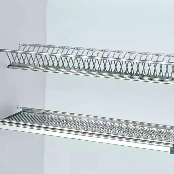 Rak Piring Kitchen Set 60cm Stainless Steel - Shop | Tokopedia