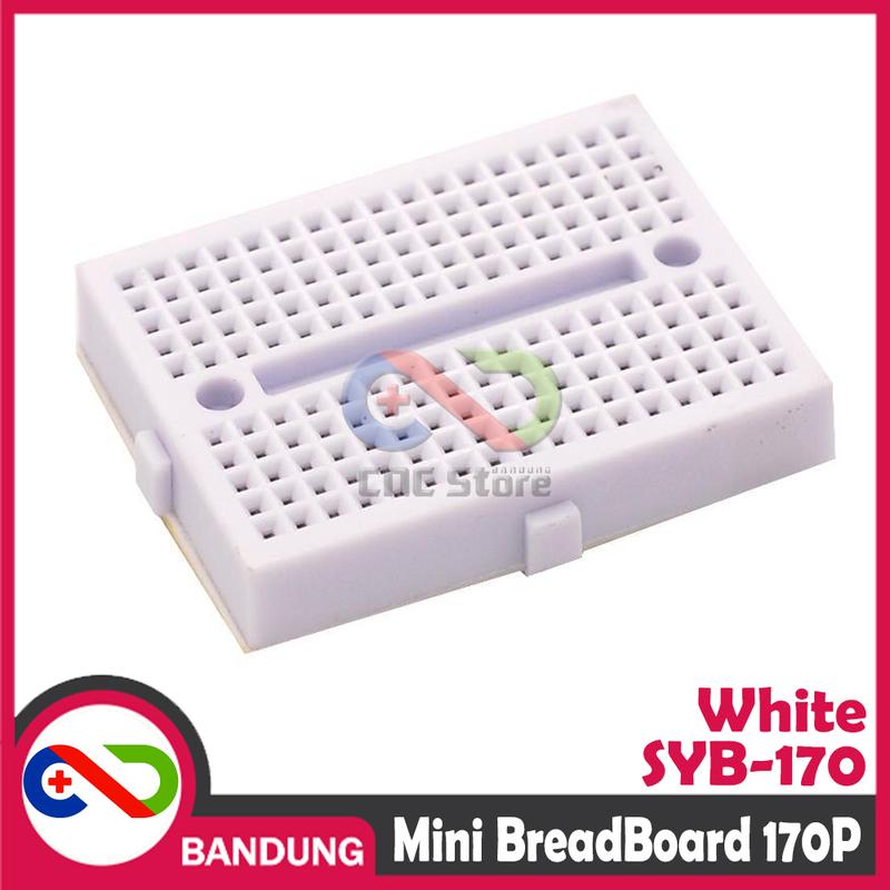 [CNC] BREADBOARD SYB-170 MINI SOLDERLESS 170 170P PUTIH - Shop | Tokopedia