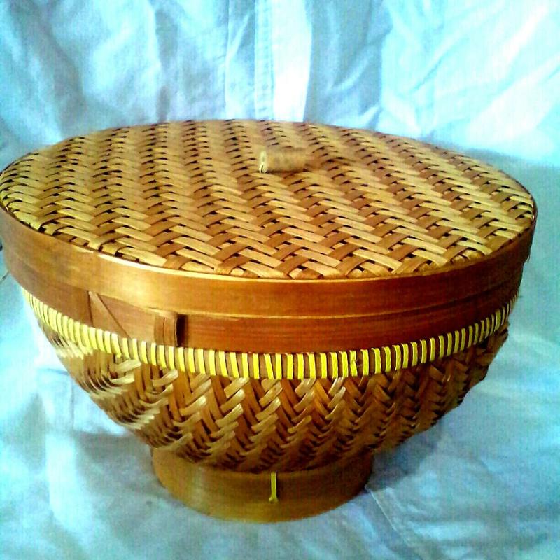 Bakul nasi anyam bambu, ceting bambu, anyaman, bambu, bakul tutup ...