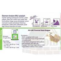Jual MU 380 40KG PEREKAT BATA RINGAN LEM HEBEL SEMEN MU MORTAR UTAMA ...