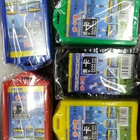Card Holder / Tempat Simpan Kartu ID Card Plastik Tebal Jing - Shop ...