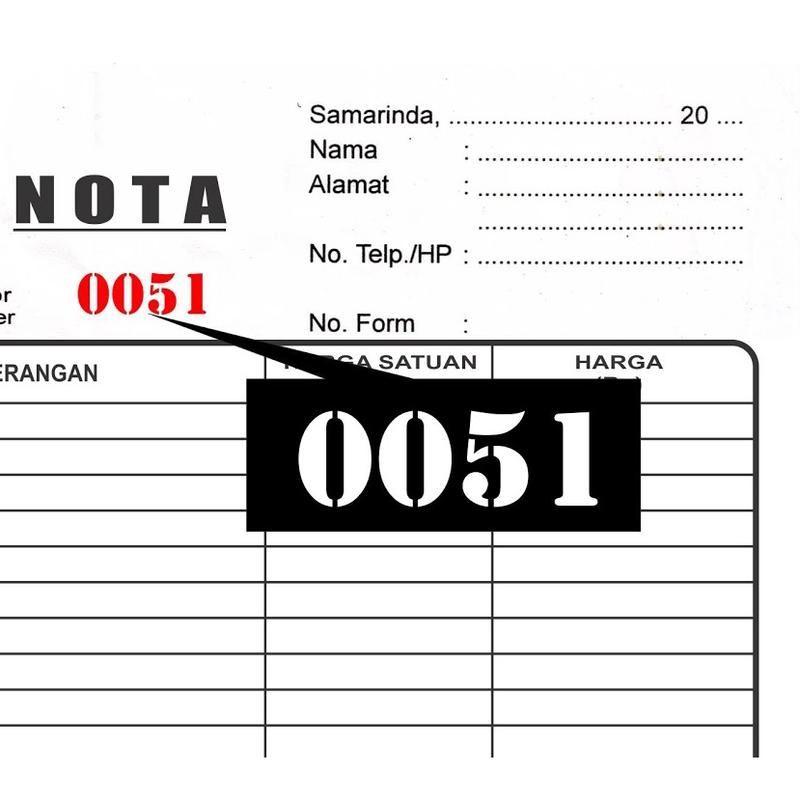 Numorator atau penomoran nota - Shop | Tokopedia
