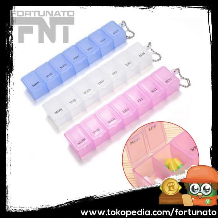 Kotak Obat 7 Day Medicine Tablet Storage - Multi-Color - Shop | Tokopedia