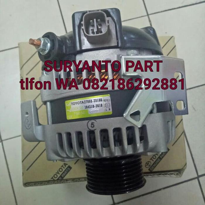Jual ALTERNATOR DINAMO AMPERE 27060-28190 TOYOTA HARRIER(ORIGINAL)GRES ...