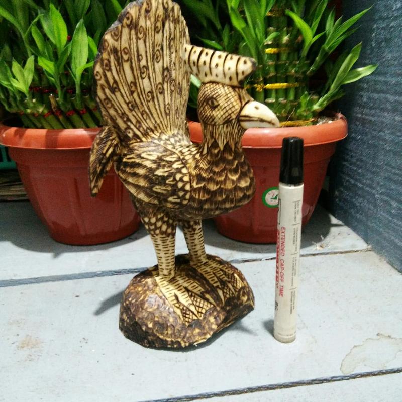 PATUNG KAYU MERAK SOLDER SOLDERAN NATURAL HANDMADE - Shop | Tokopedia