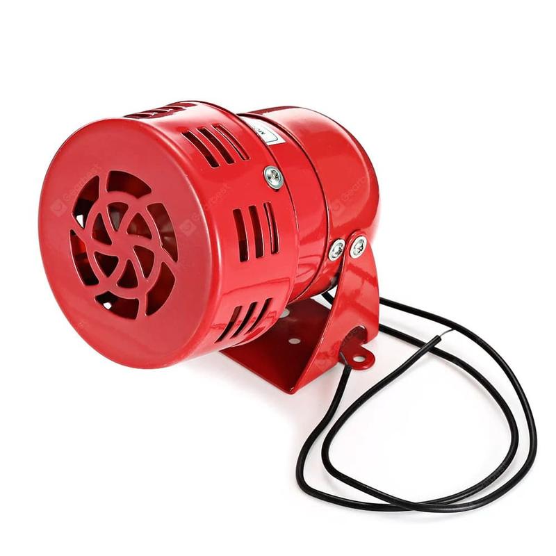 EWIG MS-190 Mini Siren Sirine Sirene AC 220V / DC12V Body Metal Merah ...