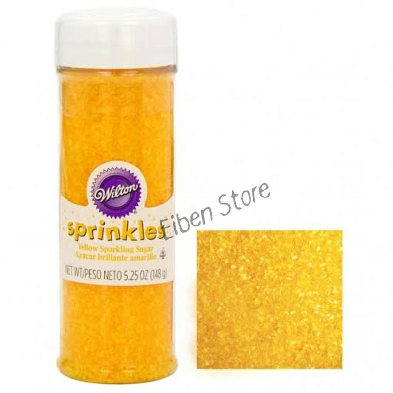 Wilton Yellow Sparkling Sugar / Gula2 Dekorasi Kue Kuning -Btl 3,25oz ...