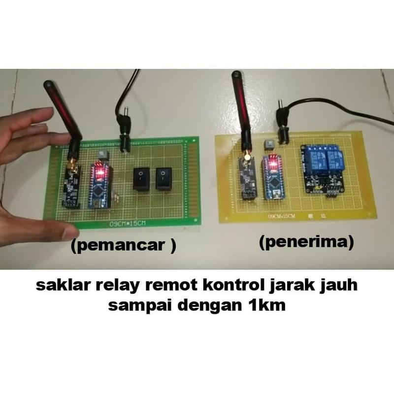 Saklar Relay Remot kontrol jarak jauh sampai dengan 1km - Shop | Tokopedia
