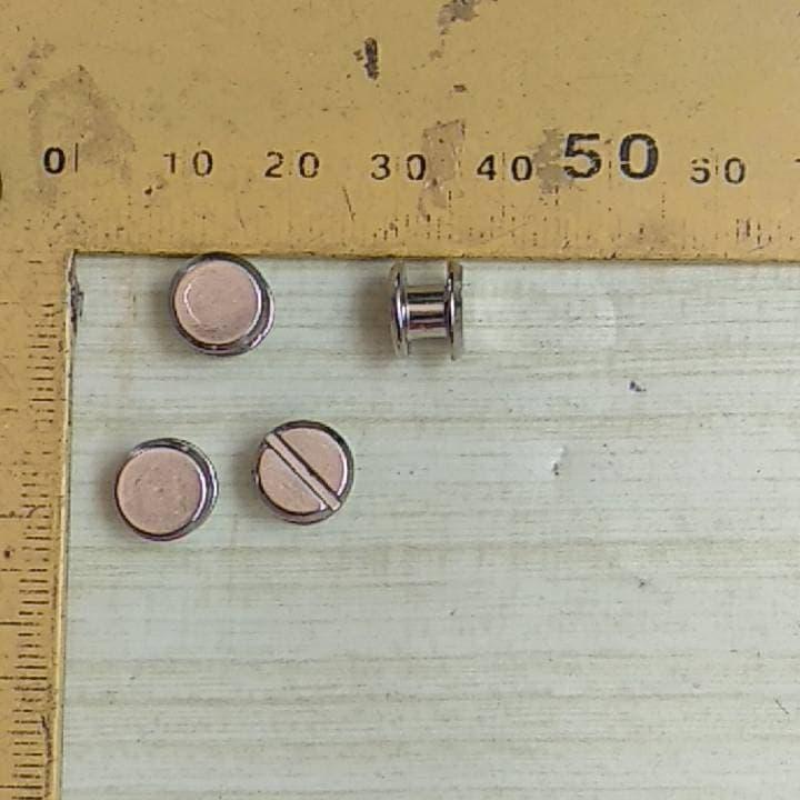 Baut Jilid buku 4 mm (obeng minus) warna silver nikel - Shop | Tokopedia