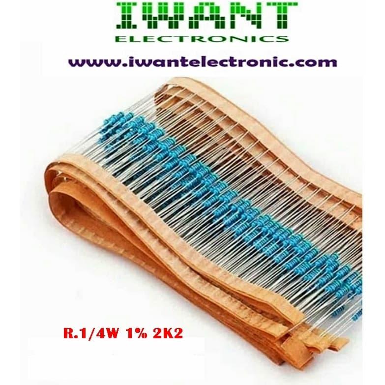 Resistor 2K2 Metal Film 1/4W 1% - Shop | Tokopedia