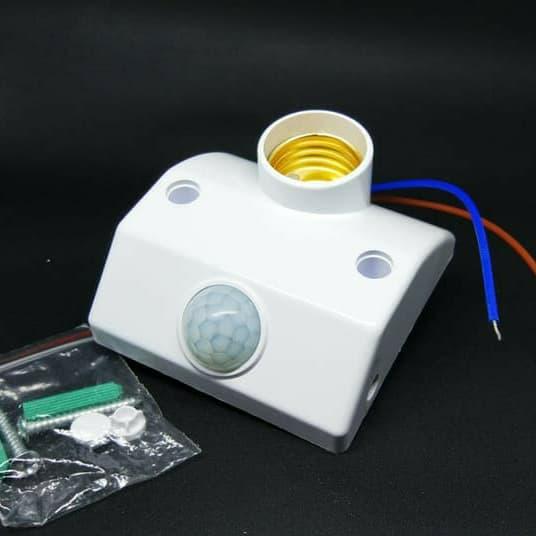 Fitting lampu otomatis sensor gerak E27 PIR Infrared - Shop | Tokopedia