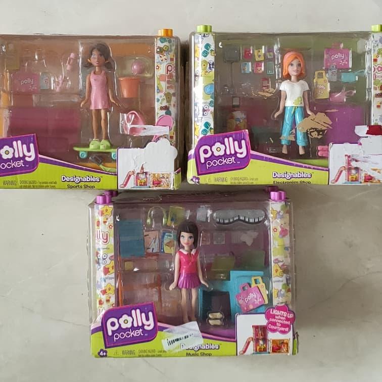 polly pocket candy electronic shop mainan boneka playset pretend play ...