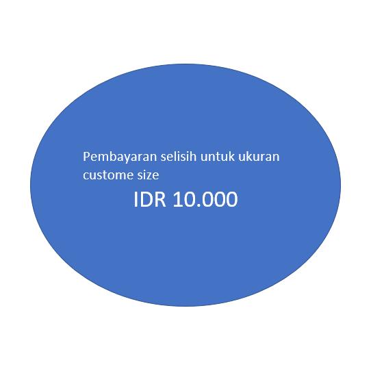 Pembayaran selisih untuk ukuran custome Rp. 10.000 - Shop | Tokopedia