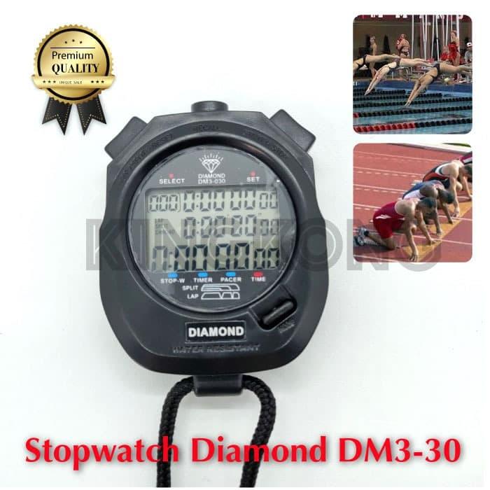 Stopwatch Diamond Original 30 Memory Digital Olahraga - Shop | Tokopedia