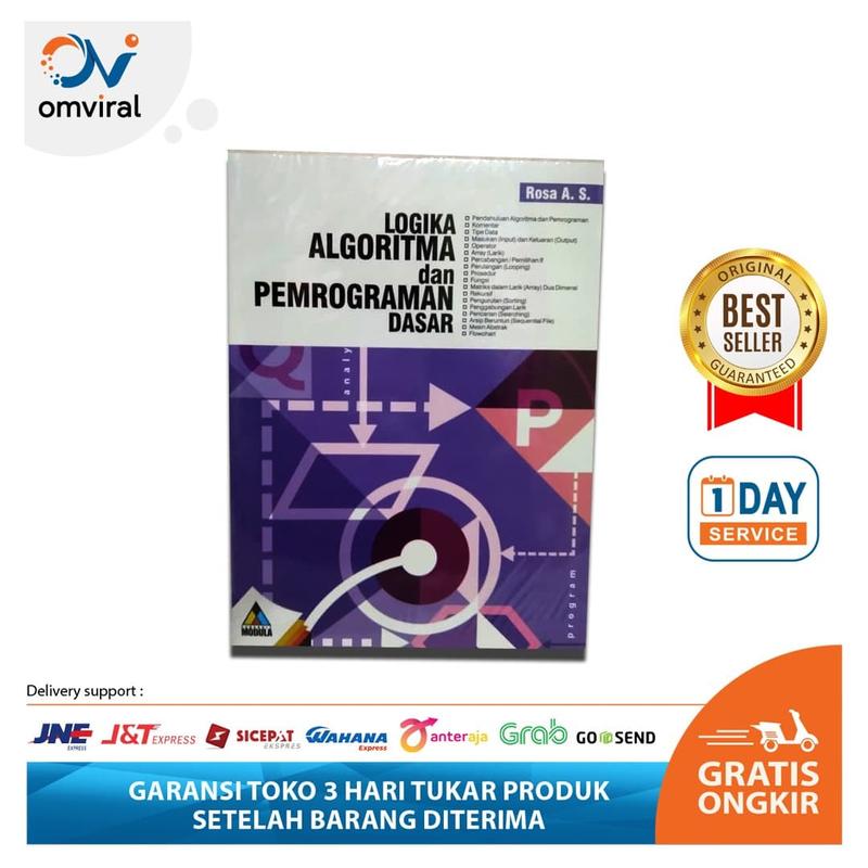 Buku LOGIKA ALGORITMA dan PEMROGRAMAN DASAR - ROSA A S - Shop | Tokopedia