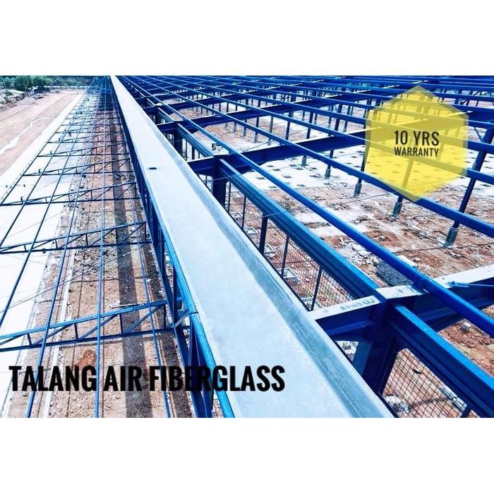 Jual TALANG FIBERGLASS/ TALANG FRP / RAINWATER GUTTER - Abu-abu, All ...