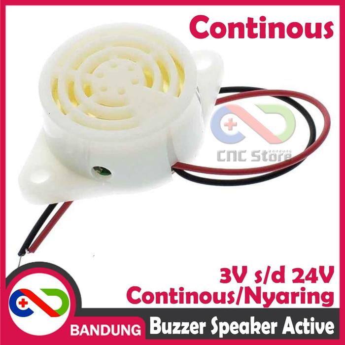 Jual Buzzer SFM-27 Active Piezo 3-24V | Speaker Alarm Continuous ...
