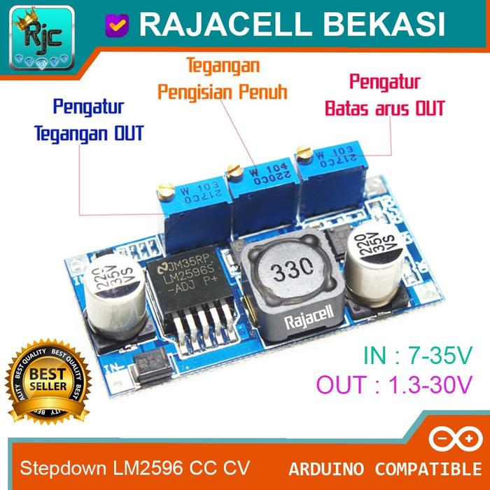 Jual LM2596 Module 3A Step Down CC CV Adjustable Power Supply DC ...