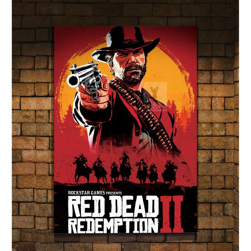 Poster Game - RED DEAD REDEMTION II - PS4 - Exclusive - Shop | Tokopedia