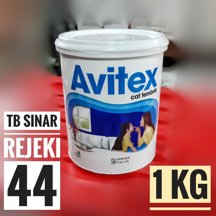 Jual TB Sinar Rejeki 44 Avitex Emulsion 1 KG Cat Tembok Dinding Plafon ...