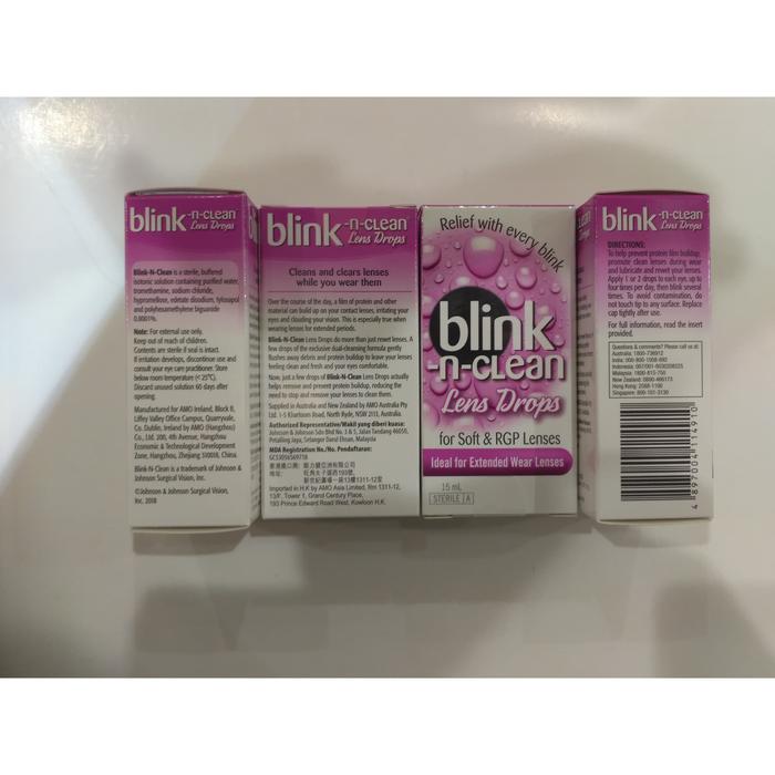 Jual Blink n Clean Lens Drops Tetes Mata Soft & RGP Lens - Jakarta ...