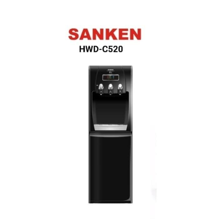 Sanken HWD-C520IC DISPENSER GALON BAWAH HWDC520IC Hitam 3 Keran C520 ...