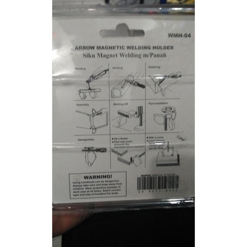 ^New Panah Siku Magnet Arrow Magnetic Welding Holder Jig 50 lbs alat ...