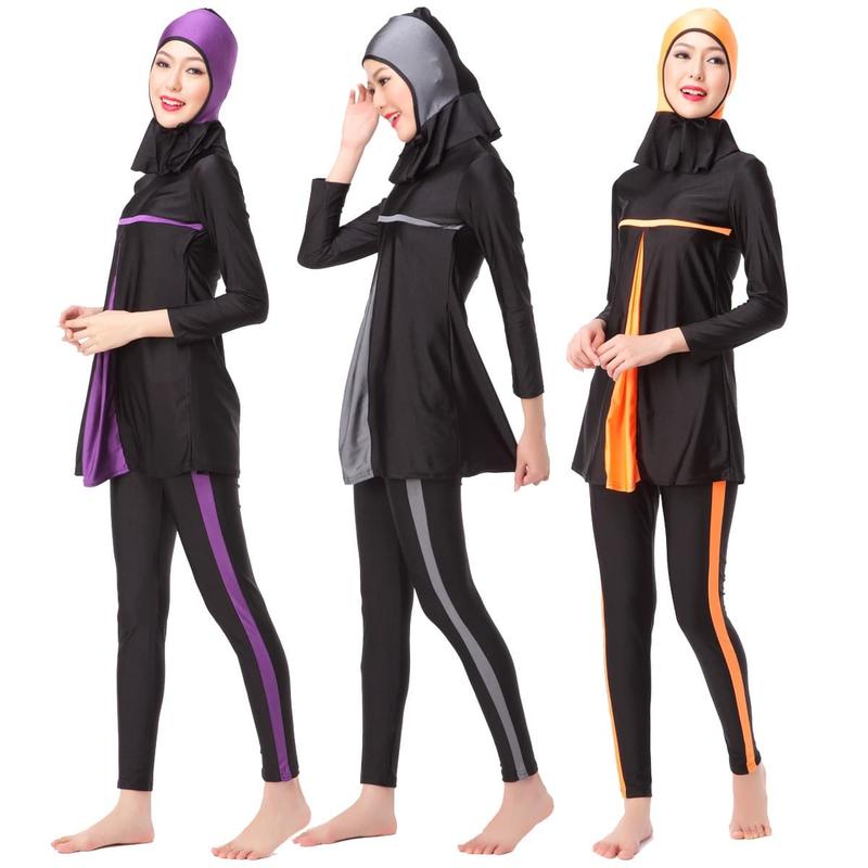 Baju Renang Hijab Muslimah Wanita Dewasa, model pleated - Shop | Tokopedia