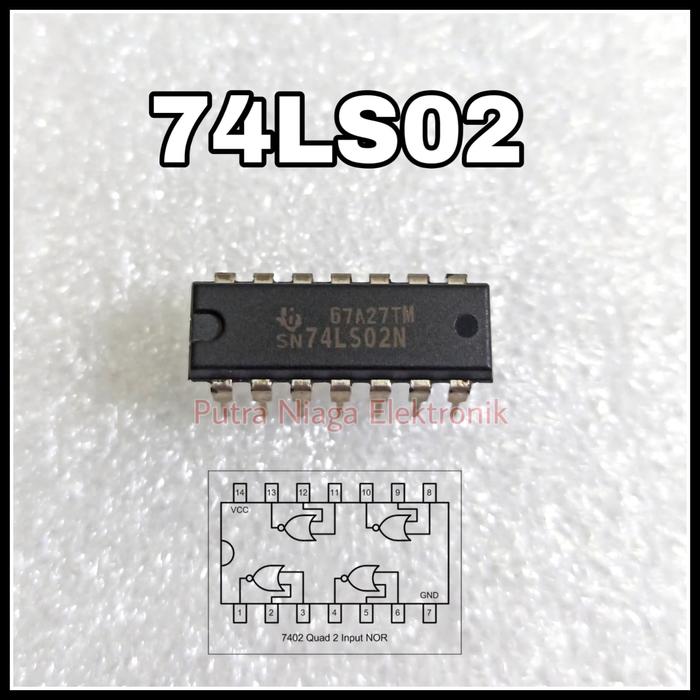 Jual ic TTL 7402 74LS02 Quad NOR Gate Logic High Quality - Kota Bandung ...