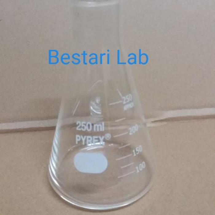Jual PYREX Erlenmeyer Cap 250 ml Borosilicate Tahan Panas & Kimia untuk ...