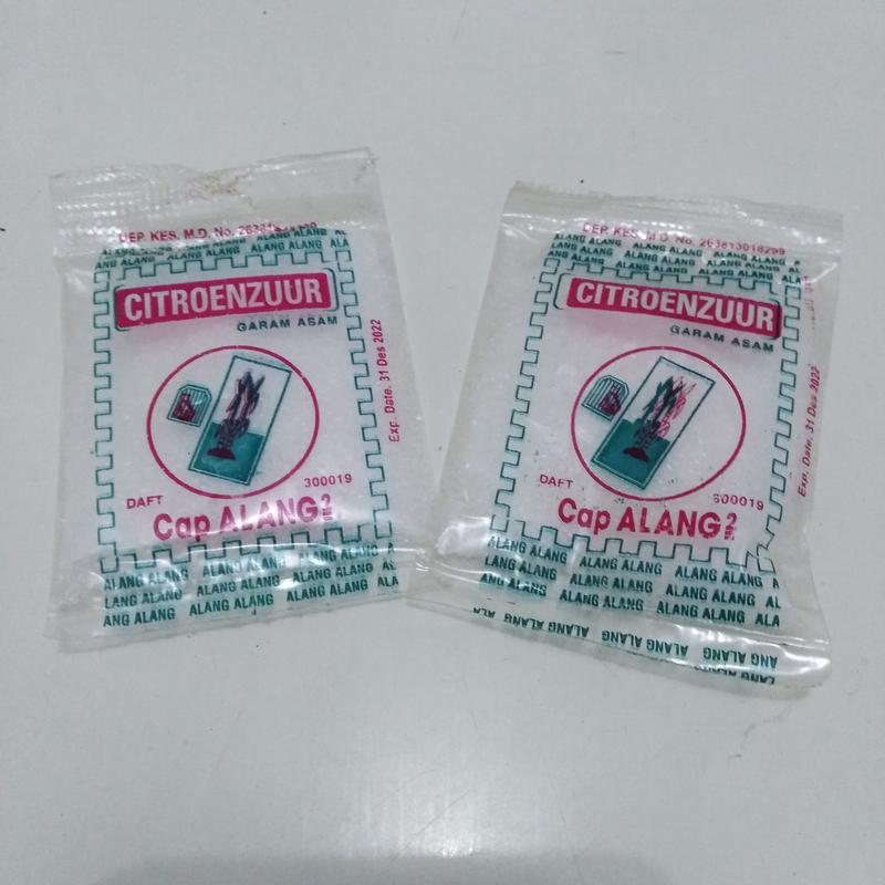 Citrun Acid / Garam Asam Cap Alang-Alang Sachet 20gram - Shop | Tokopedia