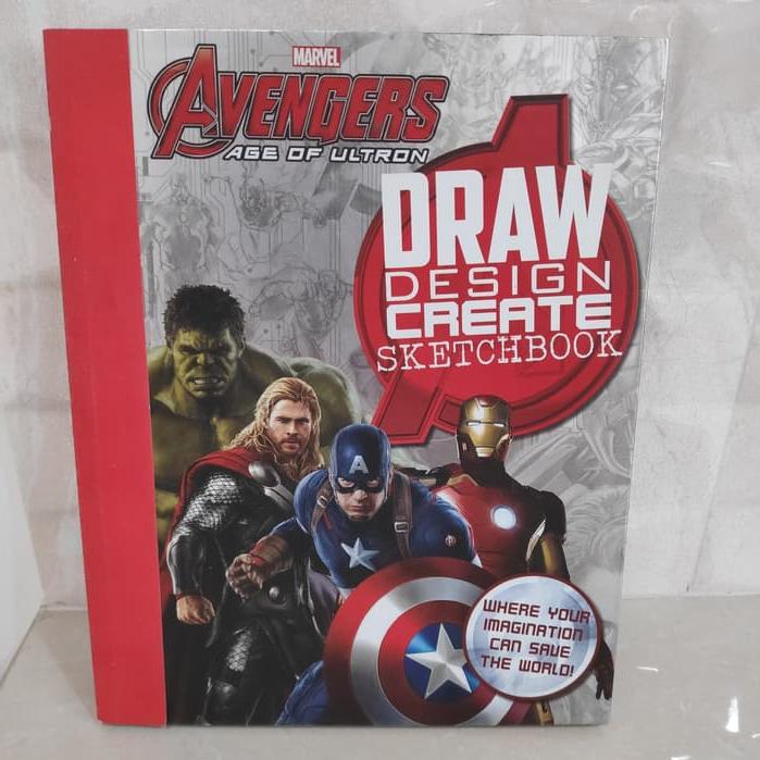 Buku sketsa: Marvel Avengers Age of Ultron, Draw Design Create - Shop ...