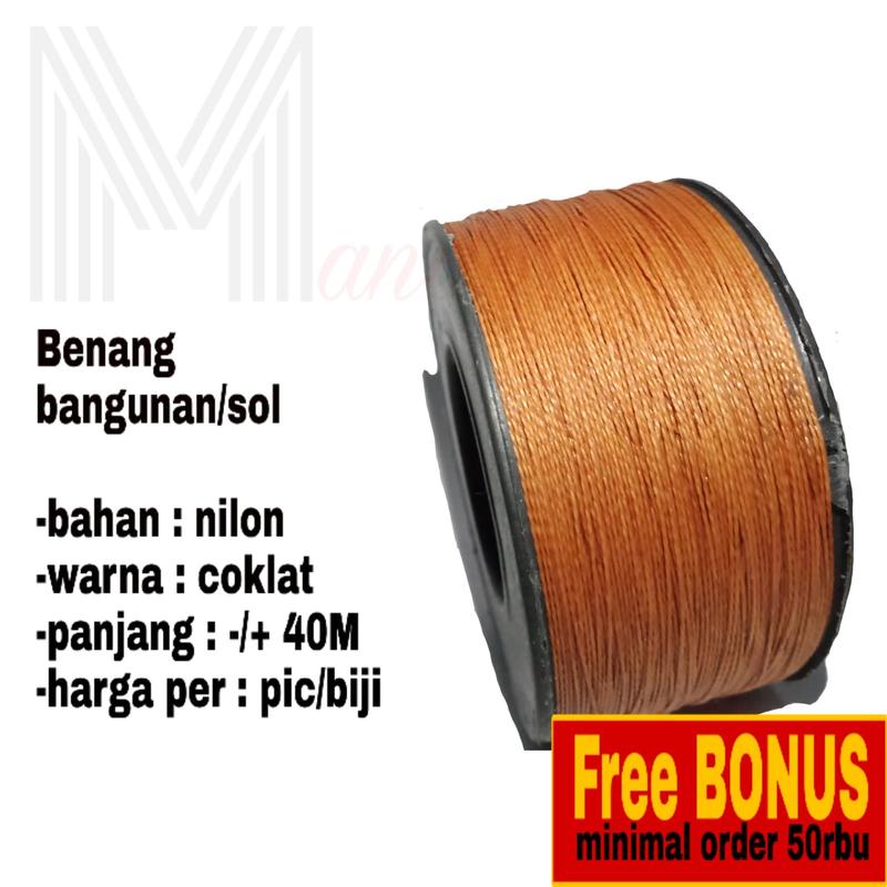 benang coklat nilon sol - Shop | Tokopedia