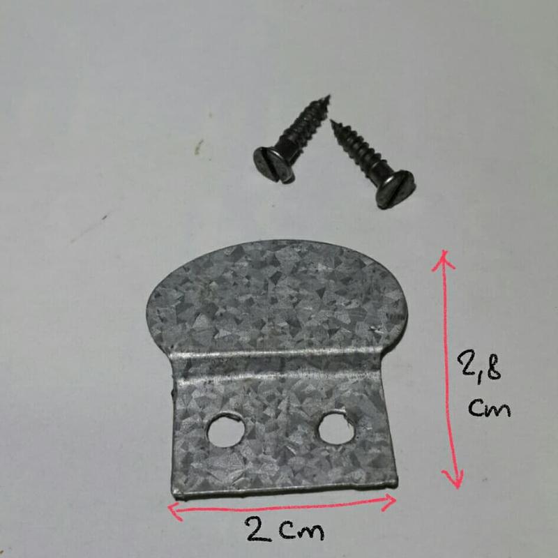 klem kaca + sekrup plat galvanis penahan kaca cermin dinding - Shop ...