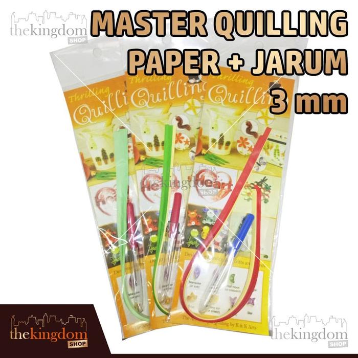 Jual Master Quilling Paper + Jarum Kertas Kreasi Prakarya Dekoratif 3mm ...