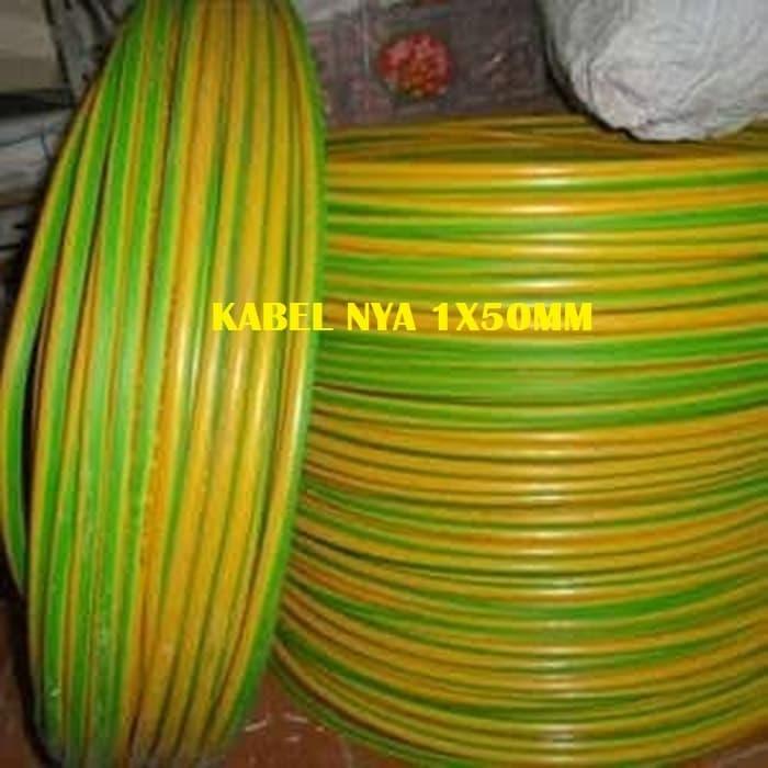 Jual Kabel Grounding Eterna NYA 50mm / NYA 50 mm / NYA 1x50mm kuning ...