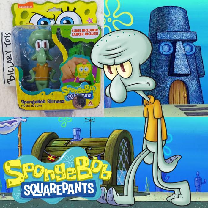 Jual ORI Nickelodeon Squidward Figure In Slime Spongebob Patrick ...
