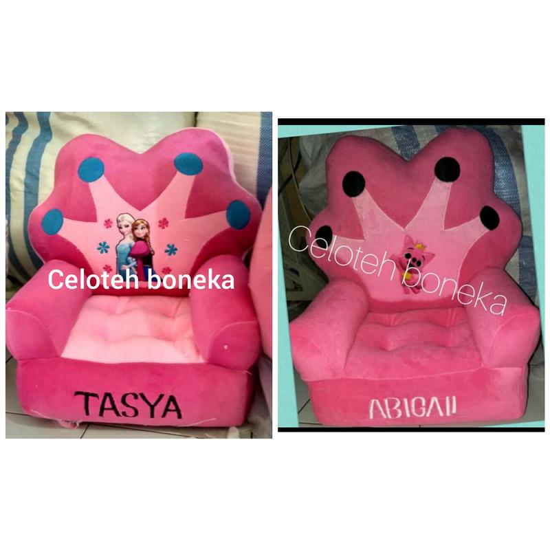 sofa anak / sofa karakter / sofa boneka / sofa princess printing - Shop ...