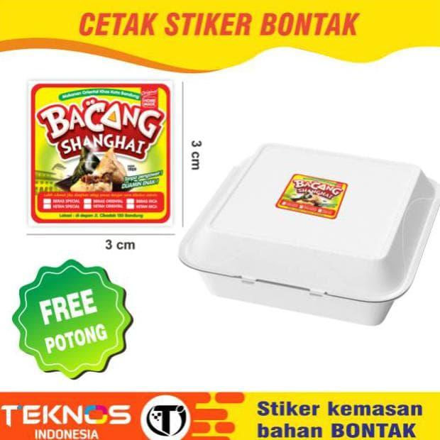 TERMURAH STIKER LABEL MAKANAN PRODUK - CUSTOM MURAH UK KECIL - Shop ...