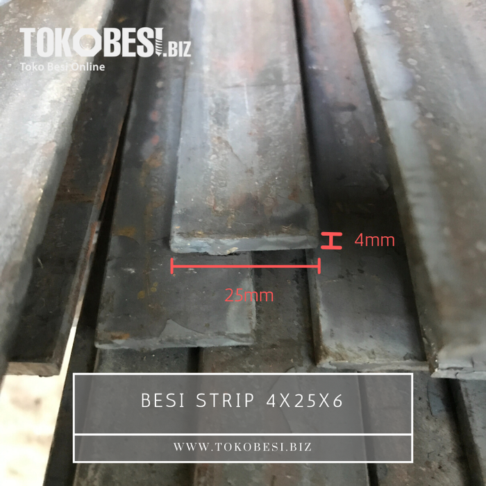Jual Besi Strip 4x25x6 - Kota Bandung - Teguh tokobesi | Tokopedia
