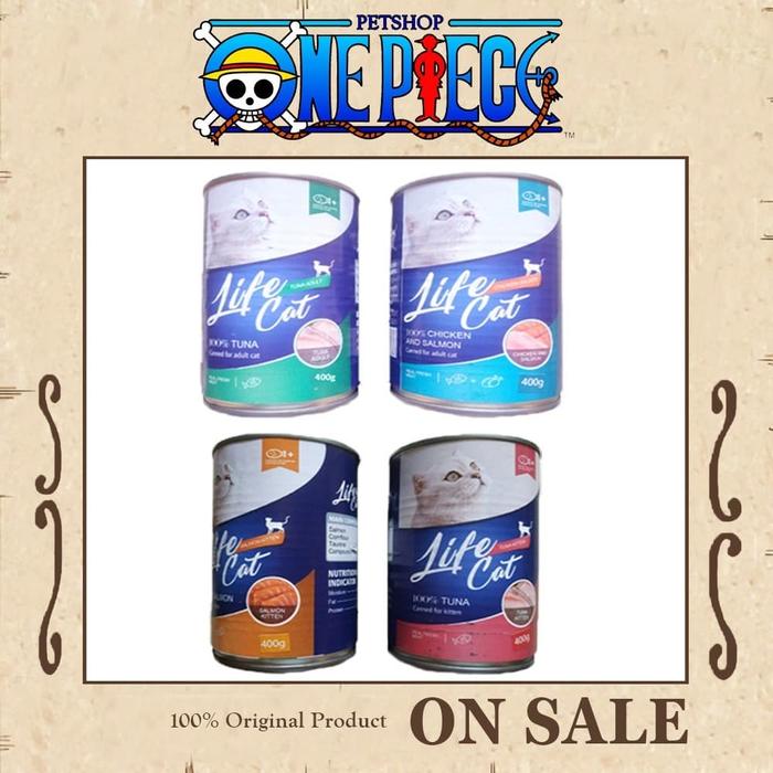Promo MAKANAN KUCING LIFE CAT WET BASAH KALENG 400GR - CAP CHITUNA ADU ...