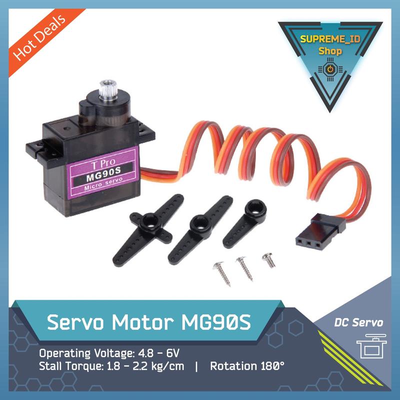 MG90 MG-90 MG90S DC RC High Precision Servo Motor Full Metal - Shop ...