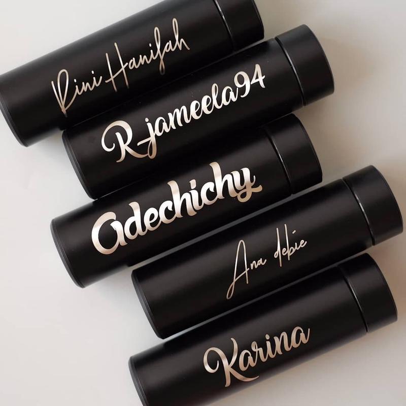 Cetak Tumbler Custom Grafir Nama / Logo 1 sisi - - Shop | Tokopedia