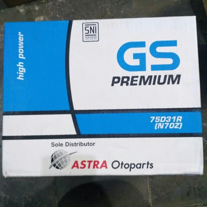 Jual Aki Mobil / Battery GS ASTRA Type GS PREMIUM N70Z 75D31R 12v 75 ah ...