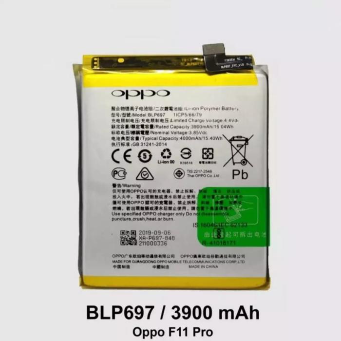 Jual Baterai Battery OPPO F11 Pro BLP697 BLP 697 Original - Jakarta ...