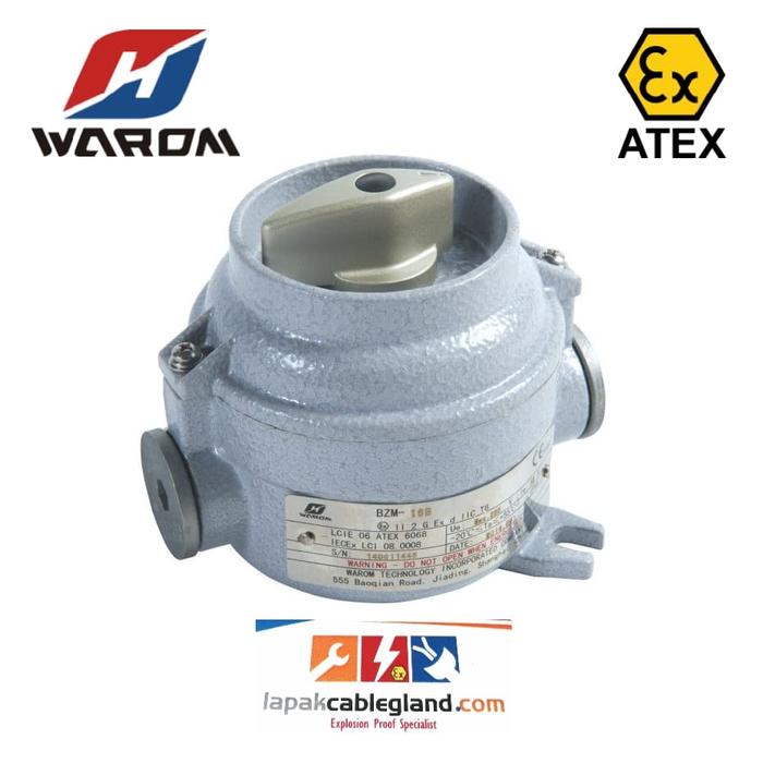 Jual WAROM Exproof Switch on/off BZM 16B 16Amp Aluminium Casting ATEX ...