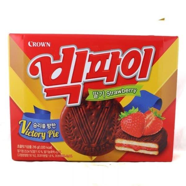 Crown Victory Pie Strawberry - Pie Coklat Strawberry Korea - Shop ...