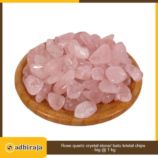 Batu Kristal Rose Quartz Kepingan Precious Stone Chips Large - Shop ...